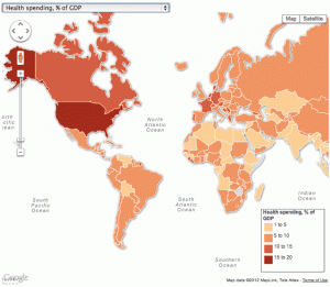 The Health Spending Map of the World | BillMoyers.com